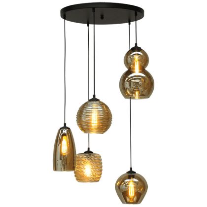 Hanglamp Quinto 5-lichts rond | Masterlight